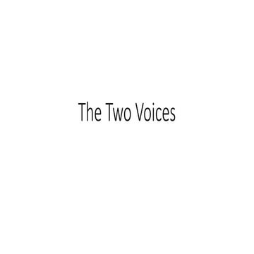 The two voices | PPTX