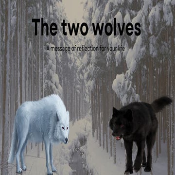 The two wolves - A message of reflection for your life | PDF