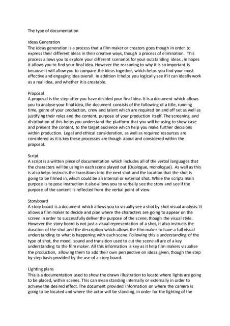 Documentation table | PPT