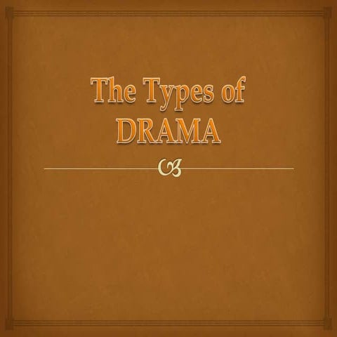 Creative Writing: Drama and its forms, techniques, and literary devices ...