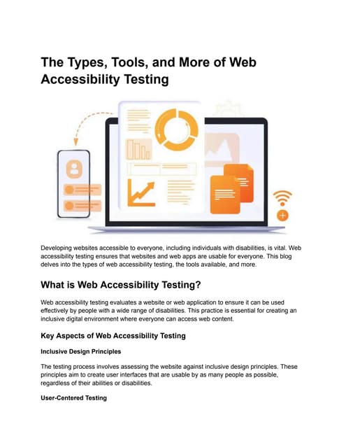 An Accessibility Testing Solution to Drive Inclusivity in Cancer ...