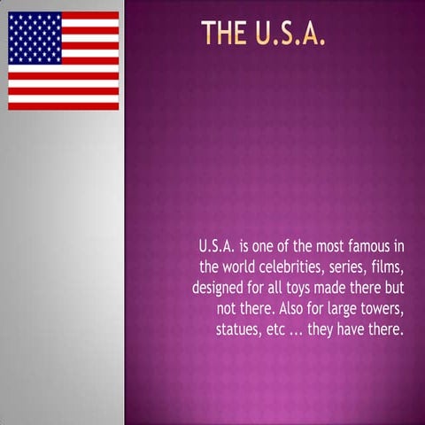 The u.s.a. estats units d'america. | PPTX