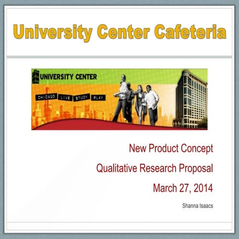 The uc cafeteria proposal | PPTX