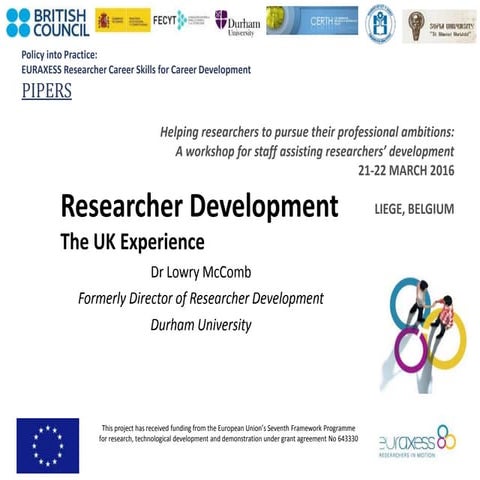 Implementing the Researcher Development Framework | PPT