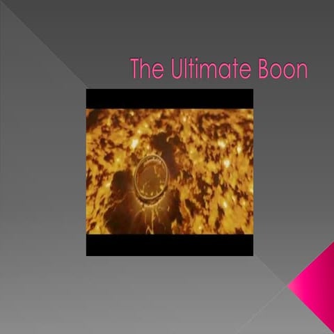 The ultimate boon | PPTX