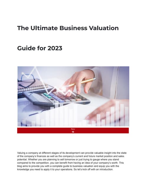 Business Valuation Services – Understanding Value for Strategic Growth ...