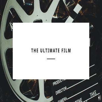 The Ultimate Film: Hannah Montana The Move | PPTX