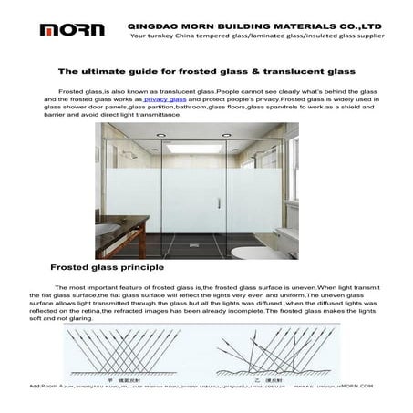 The ultimate guide for frosted glass &translucent glass | PDF