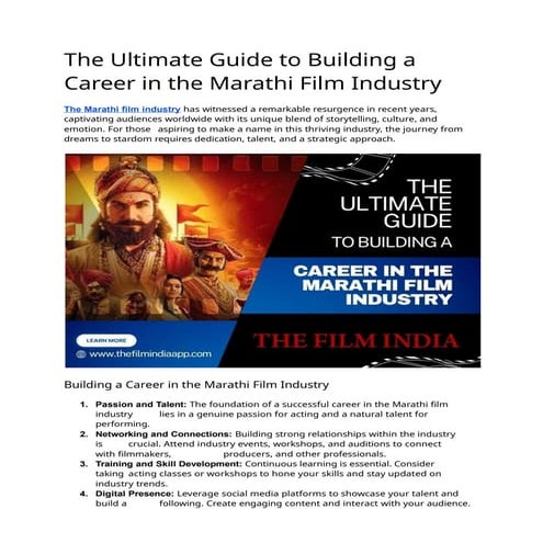 The Ultimate Guide to Building a Career in the Marathi Film Industry.pptx