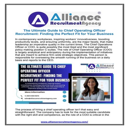 The Ultimate Guide to Chief Operating Officer Recruitment Building ...