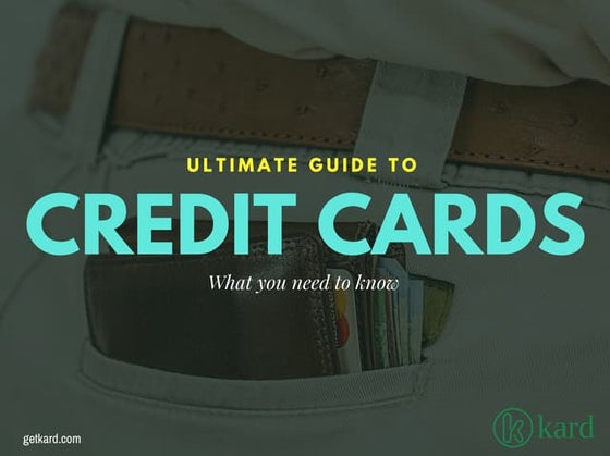 5 Types of Credit Cards | PDF