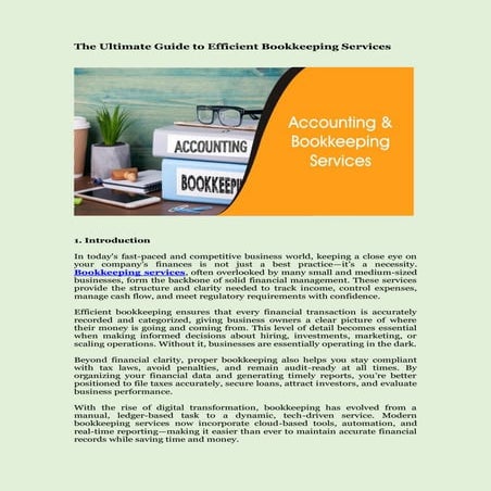 The Ultimate Guide to Efficient Bookkeeping Services | PDF