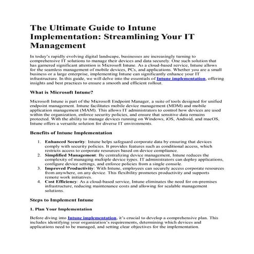 The Ultimate Guide to Intune Implementation.pdf