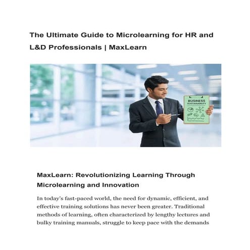 The Ultimate Guide to Microlearning for HR and L&D Professionals _ MaxLearn.pdf
