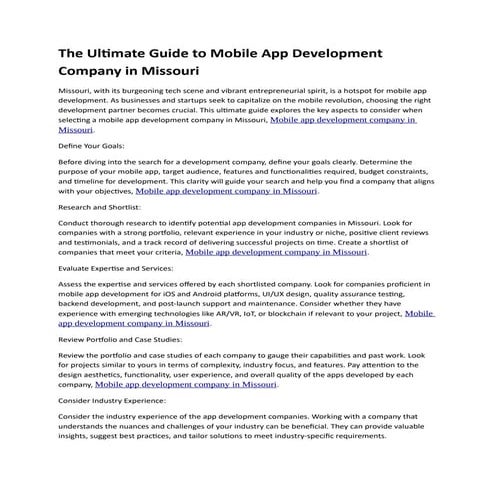 The Ultimate Guide to Mobile App Development Company in Missouri.pdf