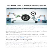 The Ultimate Guide To Release Management Process
