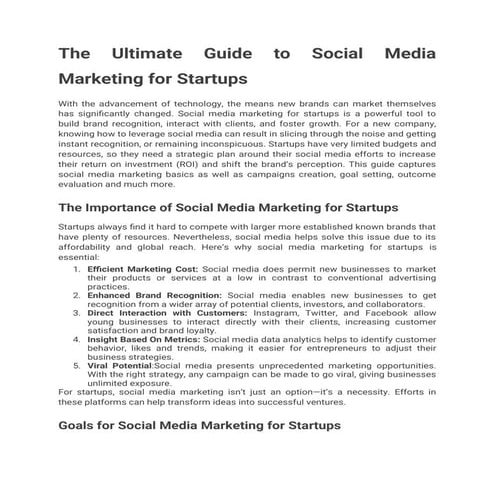 The Ultimate Guide to Social Media Marketing for Startups.docx