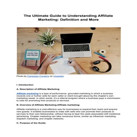 The Ultimate Guide to Understanding Affiliate Marketing_ Definition and ...