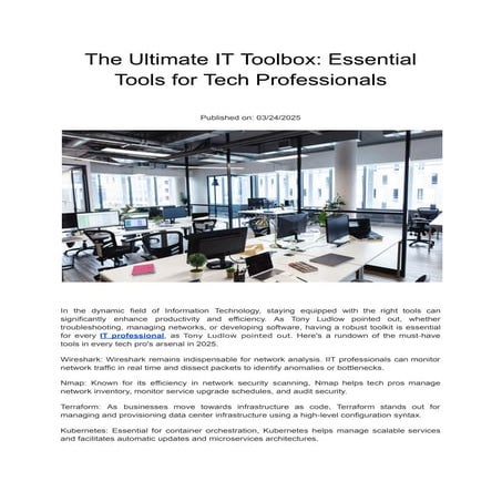 The Ultimate IT Toolbox_ Essential Tools for Tech Professionals.pdf