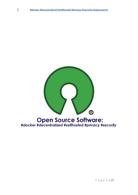 The Ultimate List Of Opensource Software For Docker Decentralized