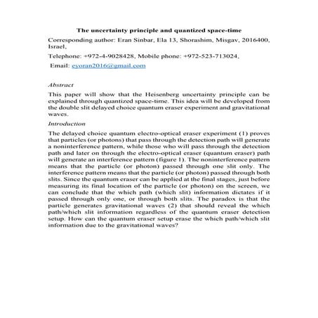 The uncertainty principle and quantized space-time.pdf