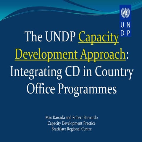 The UNDP Capacity Development Approach | PPTX