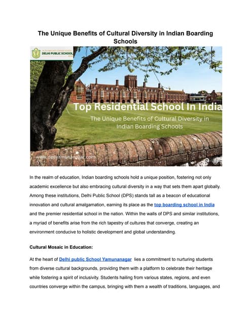 Cultural Diversity in International Schools in India Celebrating a ...