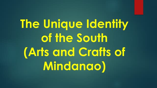 Arts and Crafts of Mindanao.pptx