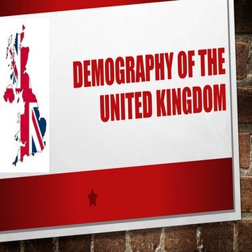 Demography of United Kingdom | PPTX