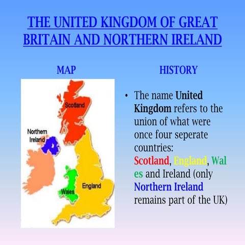 The United Kingdom of Great Britain and Northern Ireland | PPTX ...