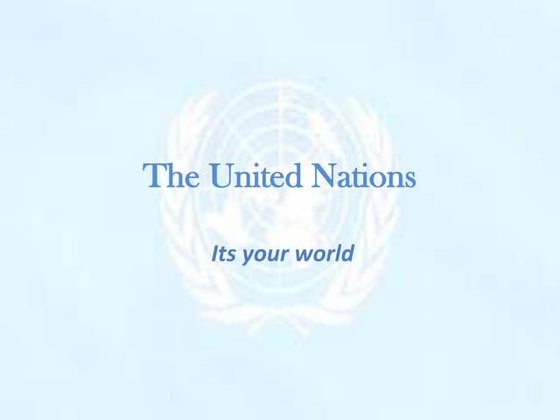 Intro to Model United Nations | PPTX