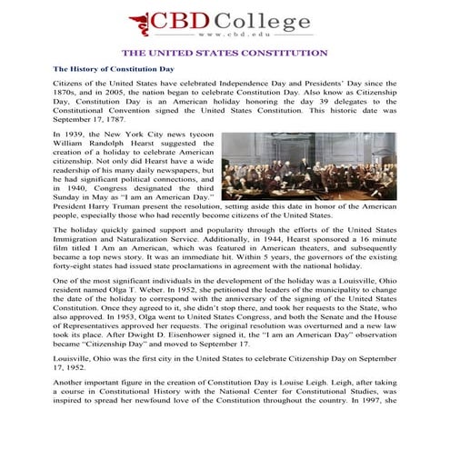 THE UNITED STATES CONSTITUTION | PDF