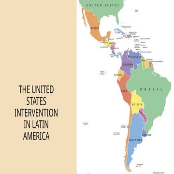 The United States Intervention in Latin America: Historical Impact and ...