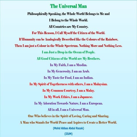 The Universal Man | PDF