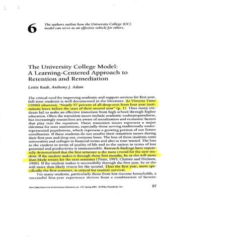 The University College Model | PDF