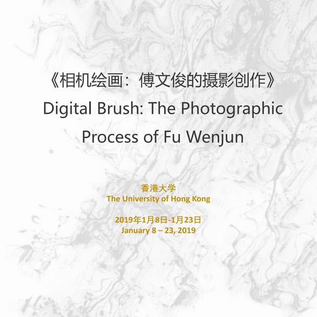 Digital Brush: The Photographic Process of Fu Wenjun | PDF