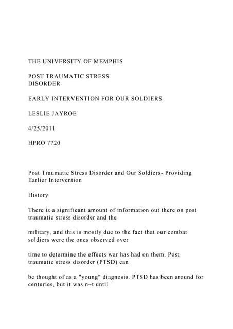 Critical Incident Stress Debrief Literature Review | PPT