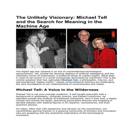 The Unlikely Visionary_ Michael Tell and the Search for Meaning in the ...