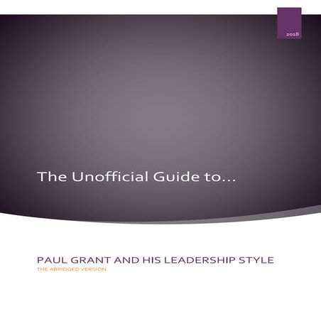 The Unofficial Guide to Paul Grant | PDF