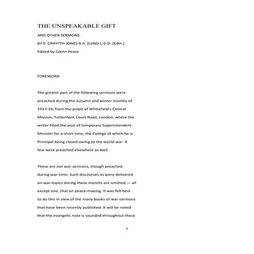 The unspeakable gift | PDF | Spirituality | Religion & Spirituality