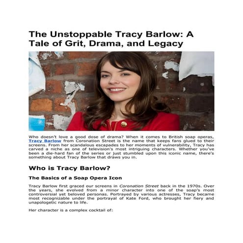 The Unstoppable Tracy Barlow_ A Tale of Grit, Drama, and Legacy.docx