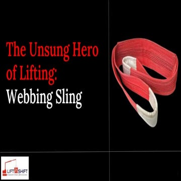 Nylon Web Slings Inspection Checklist | PPTX