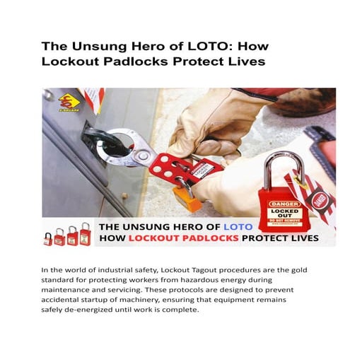 Essential Components of an Effective LOTO Kit_ Ensuring Workplace ...