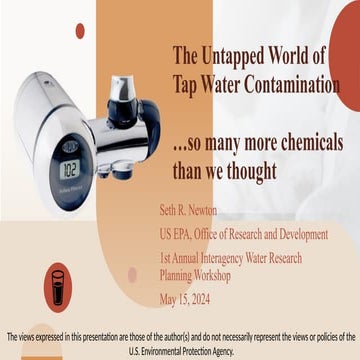 The Untapped World of Tap Water Contamination Interagency water meeting ...
