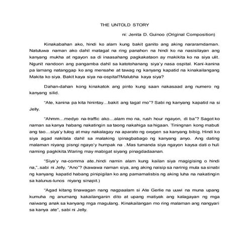 The untold story | DOCX