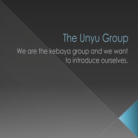 The unyu group | PPTX