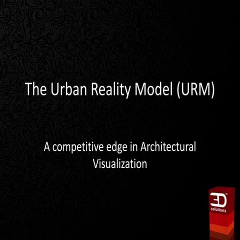 The urban reality model (urm) partnership proposal fin | PPT