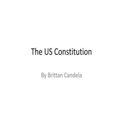 The us constitution power point | PPT