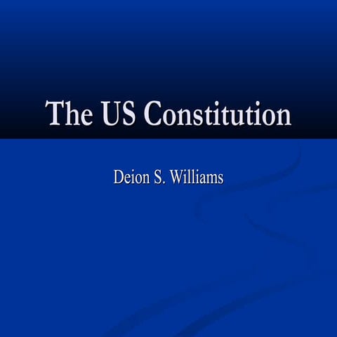 The us constitution power point | PPT