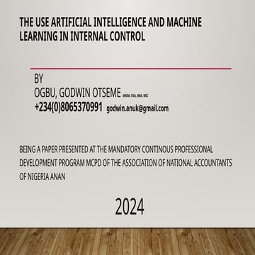 THE USE ARTIFICIAL INTELLIGENCE AND MACHINE LEARNING IN AUDIT AND ...